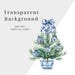 Toile Christmas Tree PNG: Blue and White Ornaments (digital Download ...