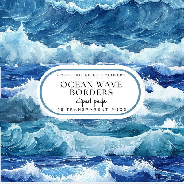 Wave Borders - Etsy