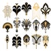 Roaring 20s, Art Deco Clipart, Black, Gold, Motifs, Flapper, Great ...