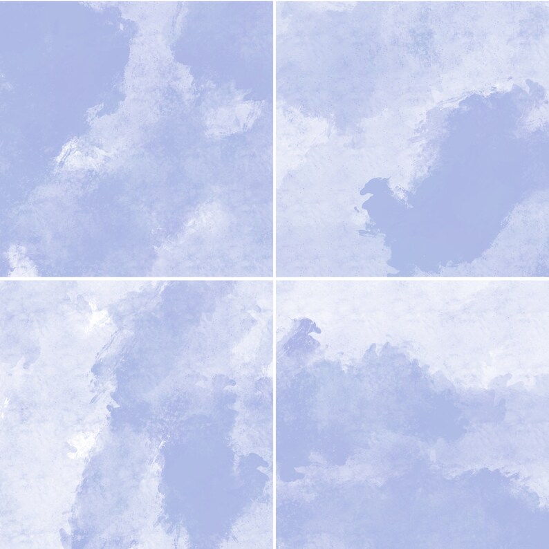 Periwinkle Blue Color Wash Texture Clipart JPG| Digital Paper | Background| Printable | 12"x 12 ...