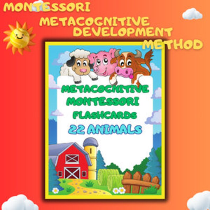 Montessori Farm Animal Flashcards & Question Book for Toddlers ...