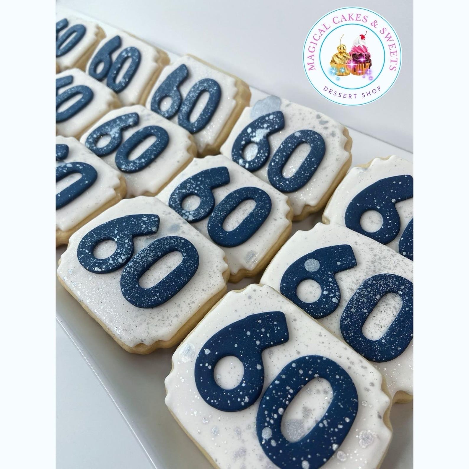 Luxury Age Sugar Cookies, Decorated Cookies, Birthday Cookies, Plaque ...