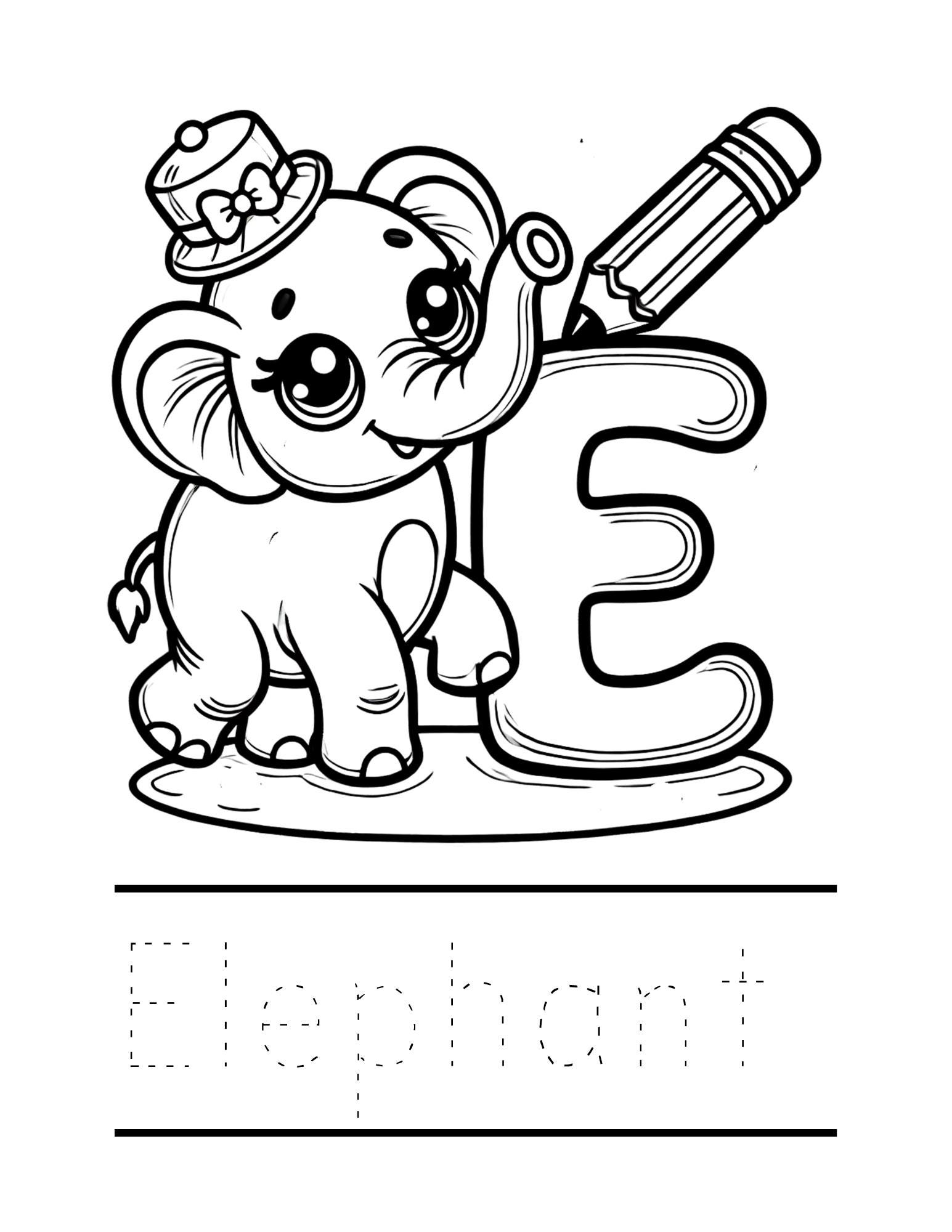 Cute Animal Alphabet Coloring Book Digital Download - Etsy