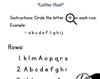 Letter Hunt (a-z) - Etsy