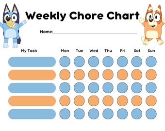 Octonauts Themed Chore Chart, Printable Reward Chart, Instant Download ...