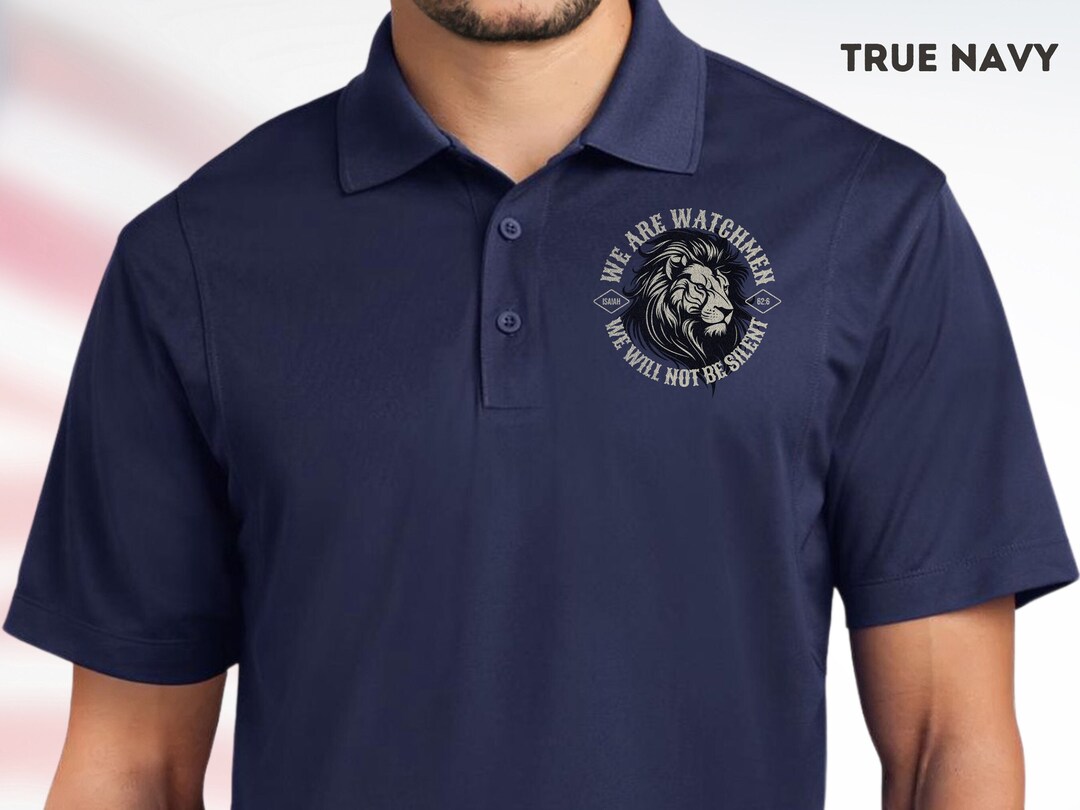 Christian Polo Shirts for Men, Scripture Golf Shirt, Lion Collared ...