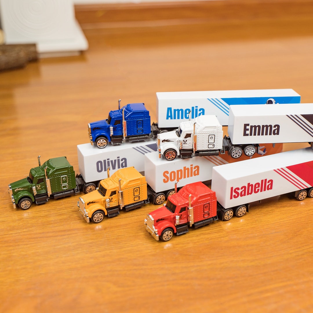 Personalized Toy Truck: Custom Name Gift for Kids - Etsy