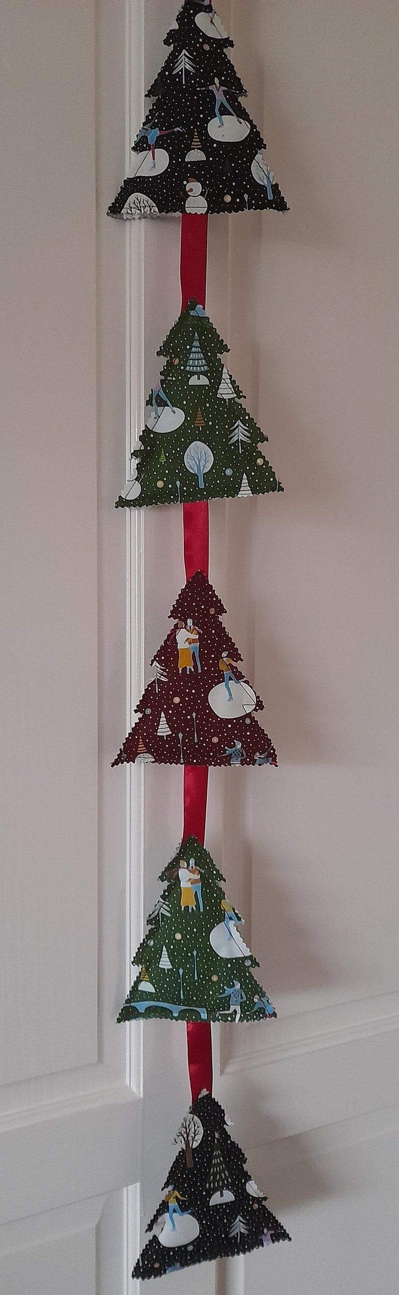 Christmas Trees /christmas Bunting /christmas Wall Decoration / Festive ...