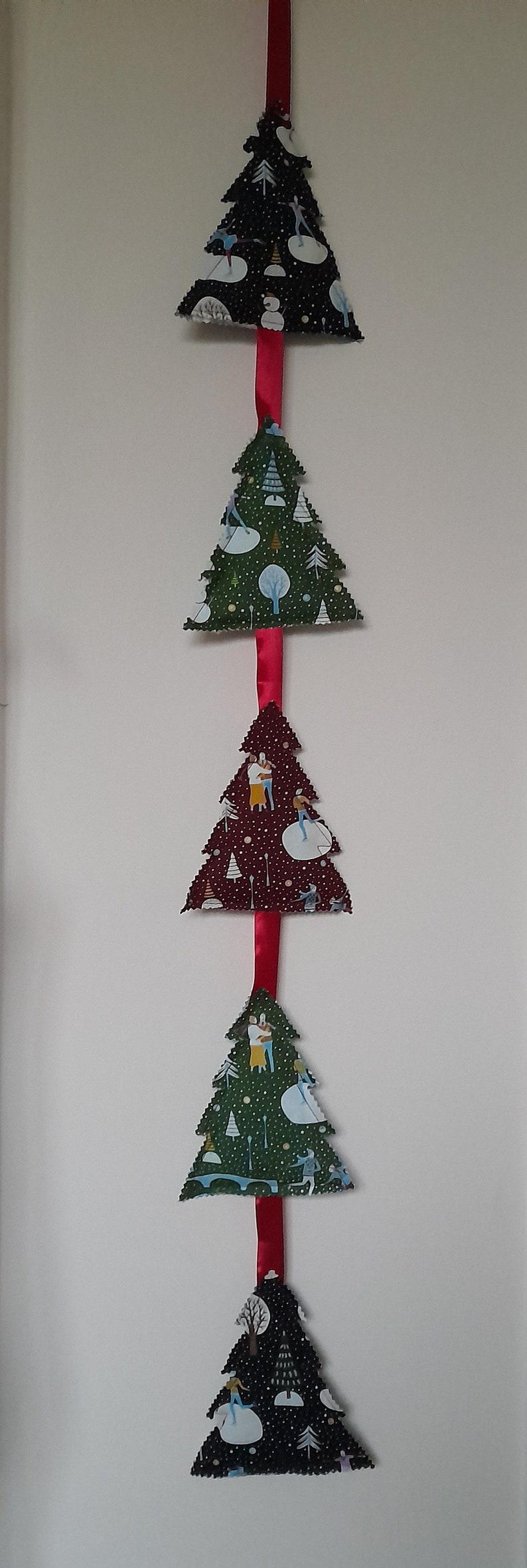 Christmas Trees /christmas Bunting /christmas Wall Decoration / Festive ...