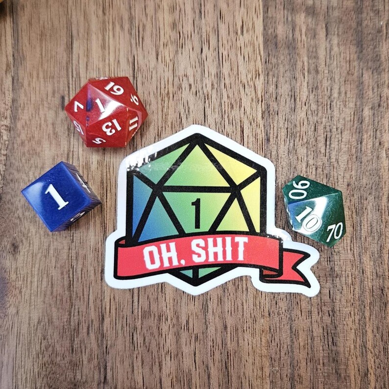Dnd Themed Vinyl Sticker | TTRPG Accessories | Laptop / Water Bottle ...