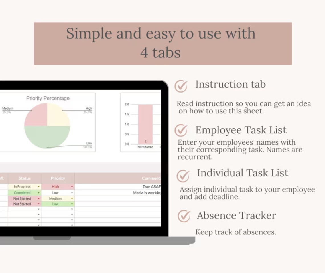 Employee Task List Absence Tracker Template Google Dcos Task Organizer ...