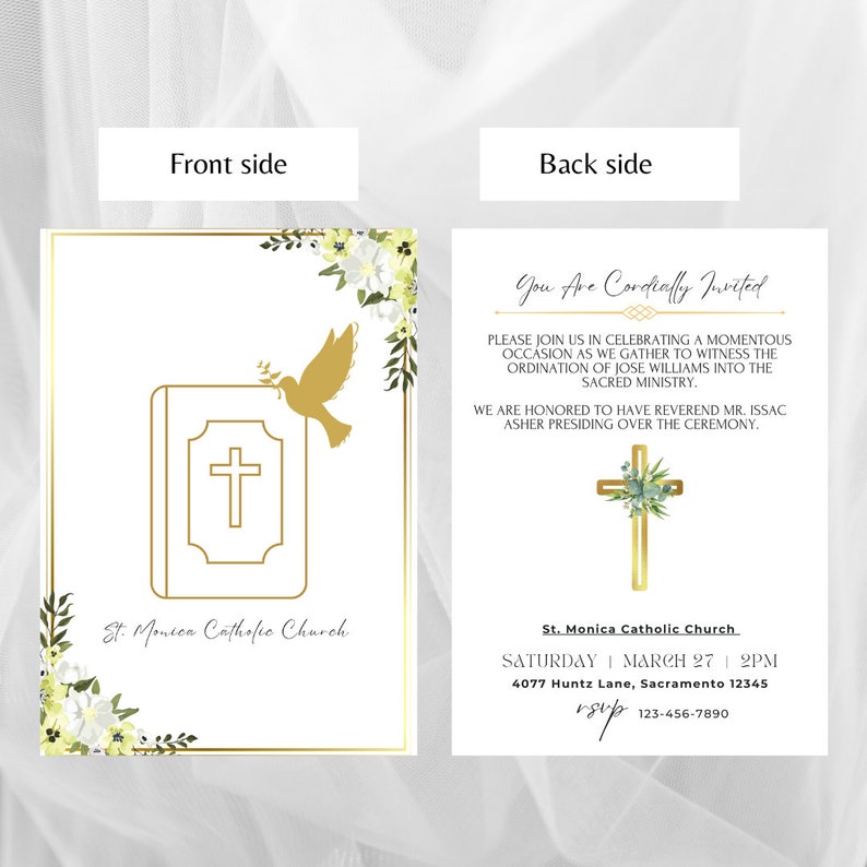 Ordination Cards Pastor Ordination Catholic Priestly Ordination ...