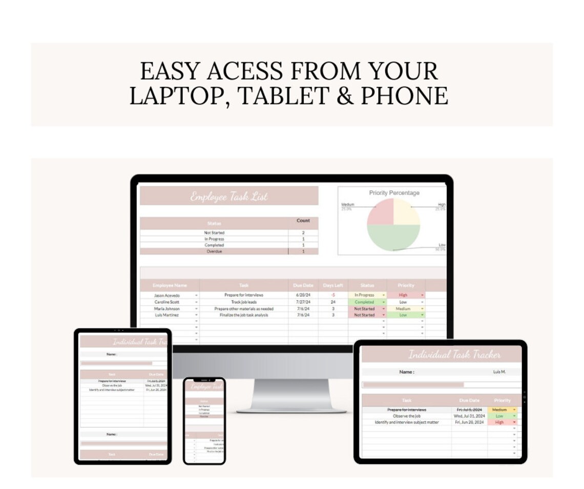 Employee Task List Absence Tracker Template Google Dcos Task Organizer ...