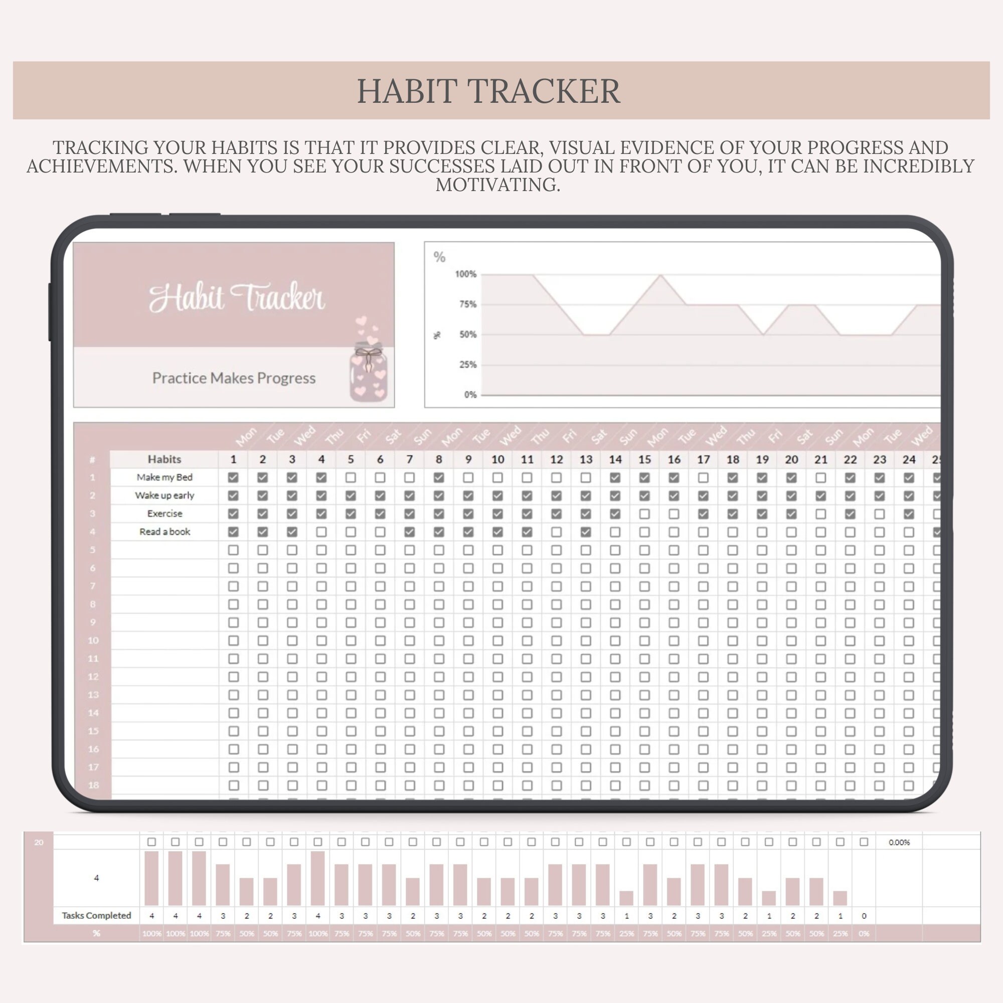 Digital Planner Spreadsheet for Google Sheets, Custom Daily Agenda ...