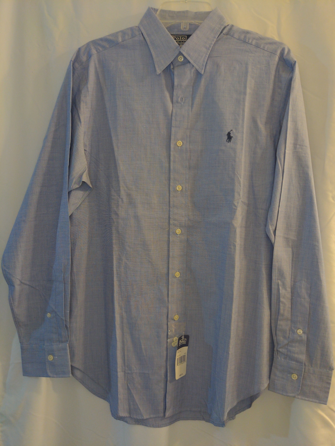 Vintage Polo Ralph Lauren Men's Button Down Shirt - Blue - Original ...