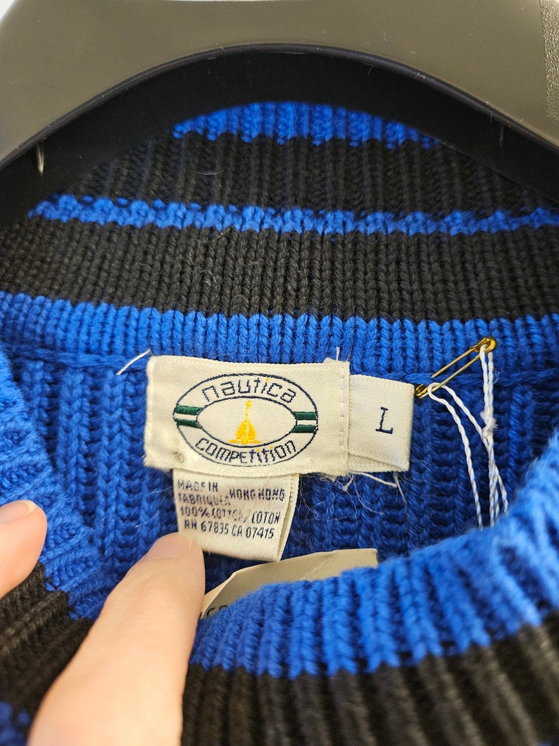 Vintage Original Nautica Competition Sweater - Early Era Blue, Size ...