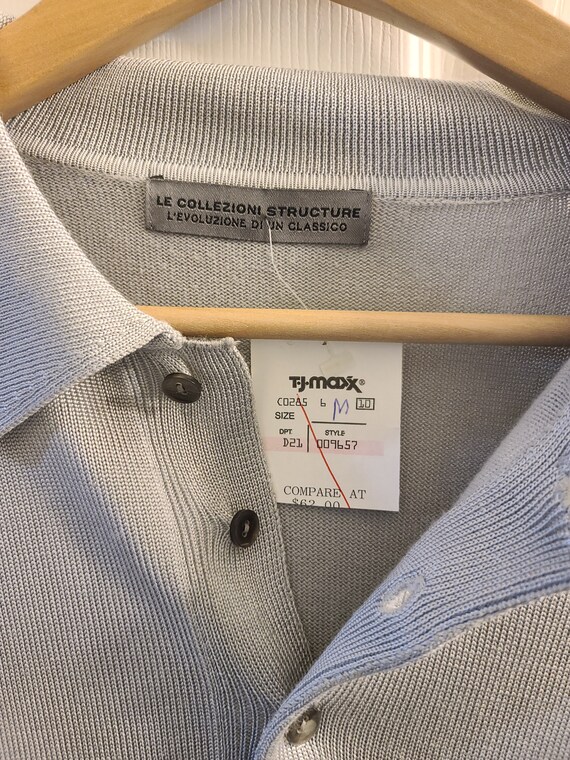 Vintage Italian Le Collezioni Structure Grey Polo | S… - Gem
