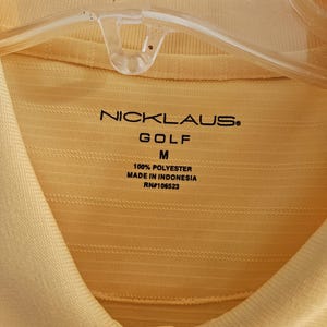 Nicklaus Golf Polo - Sunflower Yellow - Size Medium - 100% Polyester - NWT - Etsy