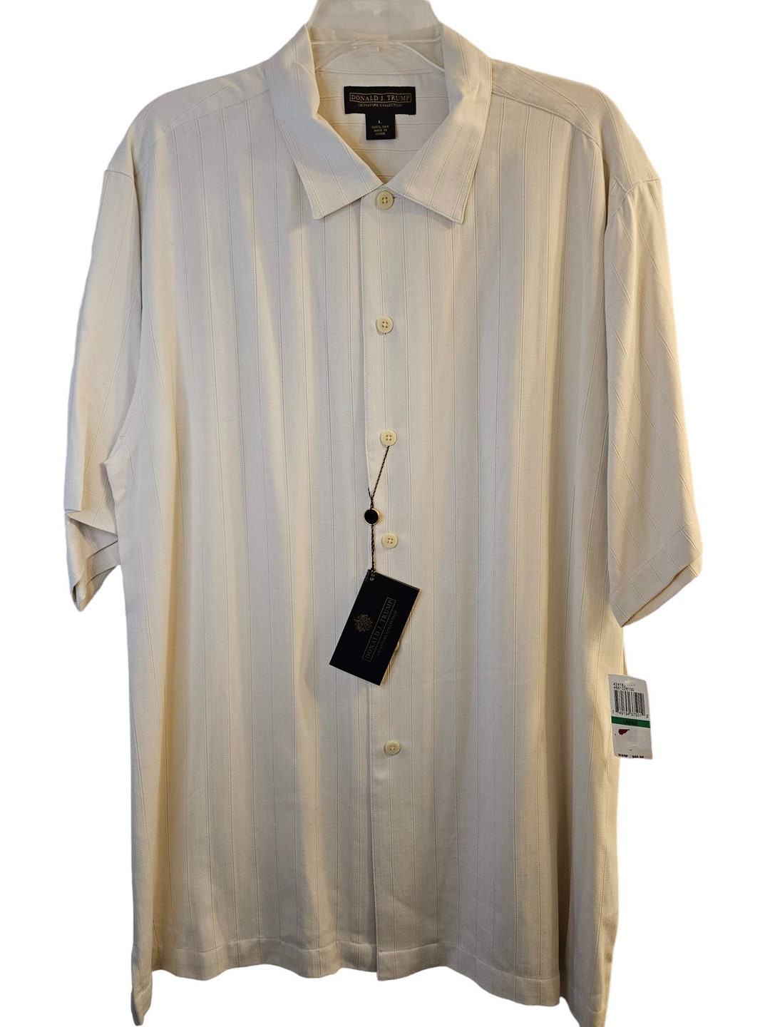 Classic Style Donald J. Trump Short Sleeve Silk Button-down - Soft Like ...