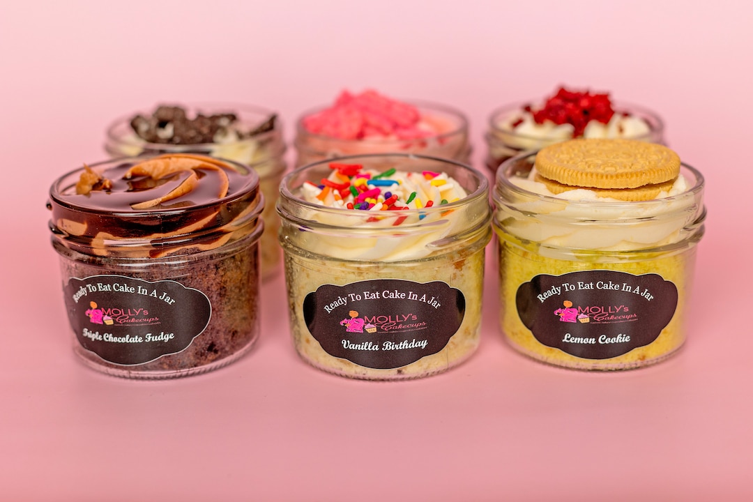 Small Cake Jars- 6 Pack - Etsy