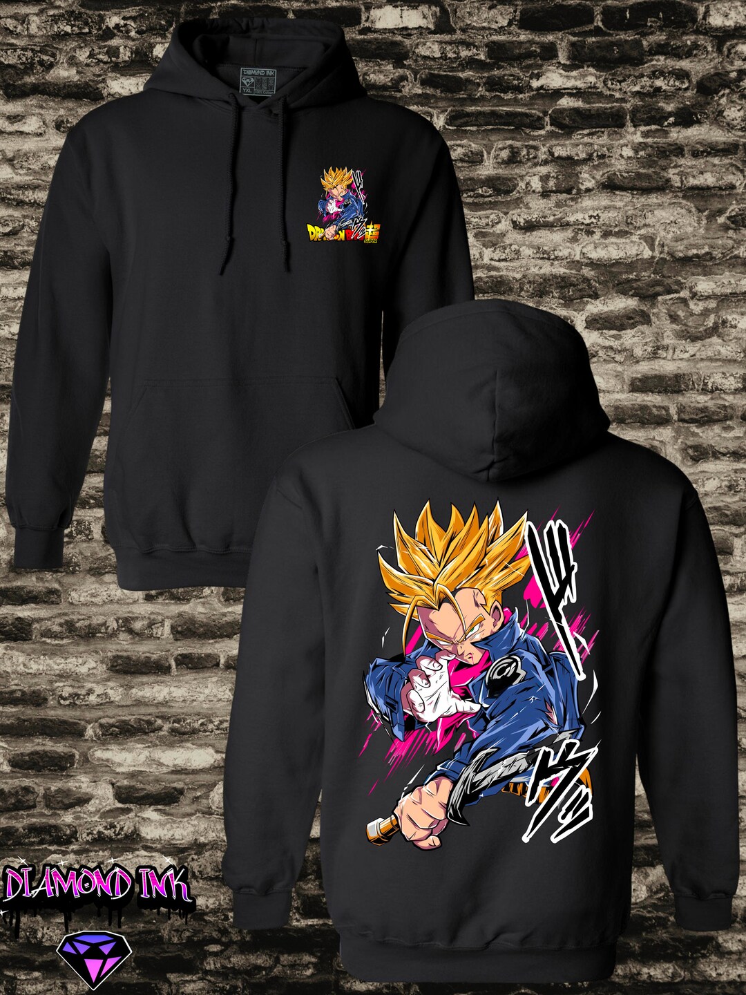 Trunks, Transformed Dragon Ball Super, Anime Hoodie, Custom Premium ...