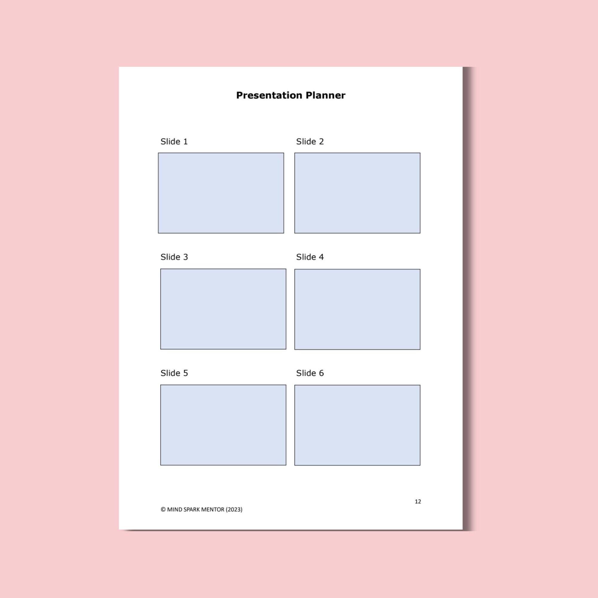 Presentation Planner - Etsy