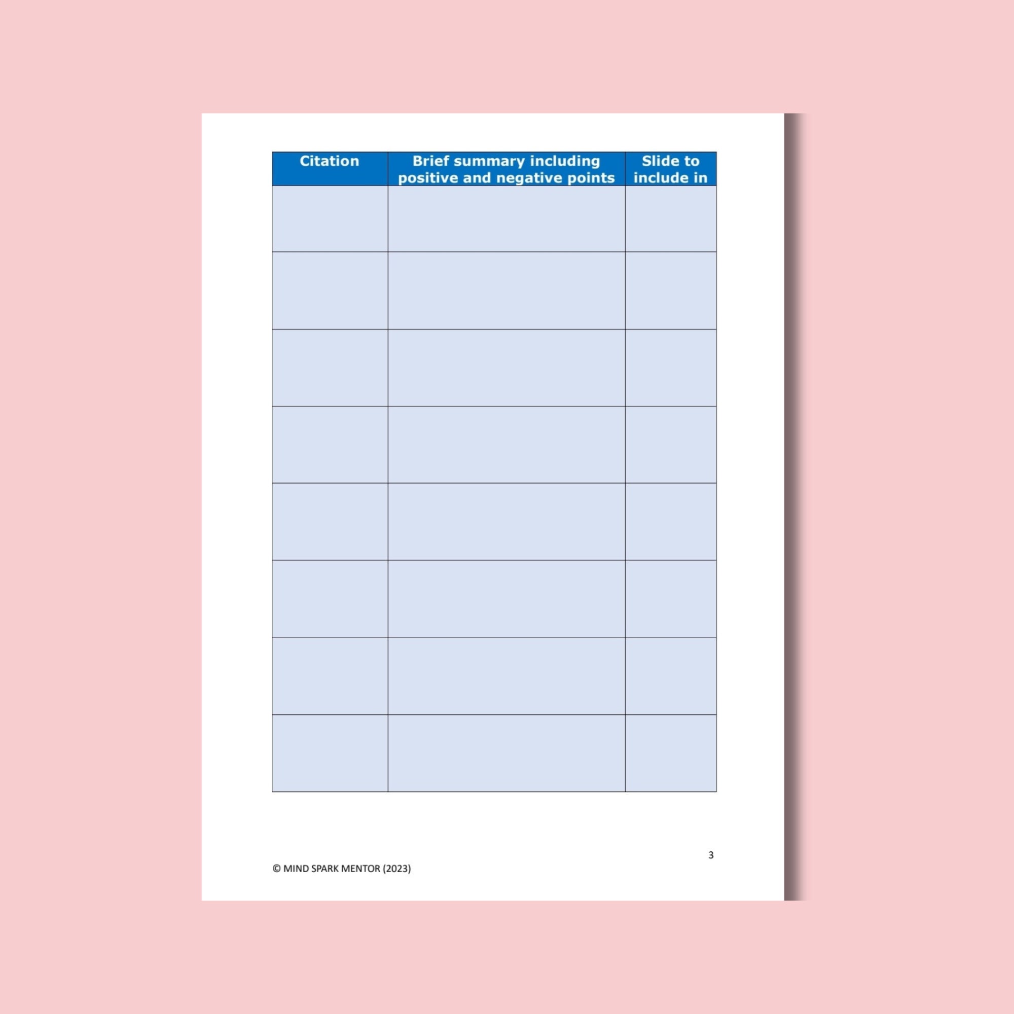 Presentation Planner - Etsy