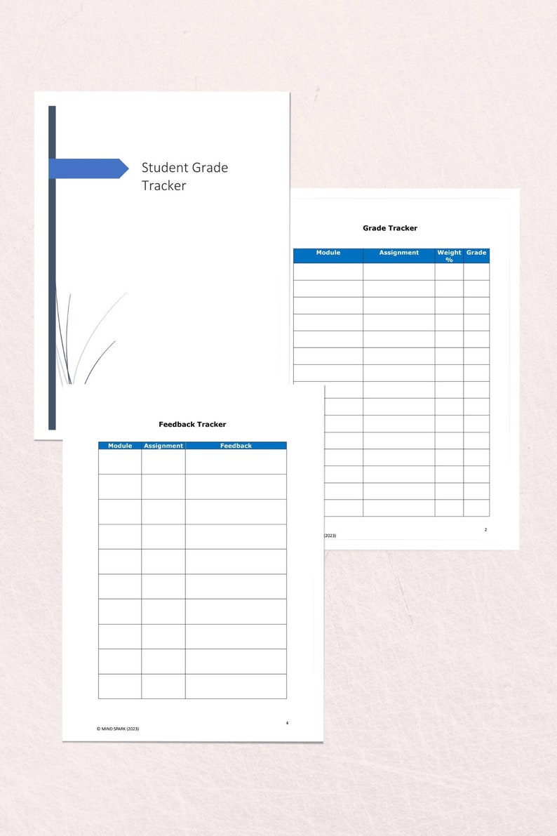 Grade Tracker - Etsy