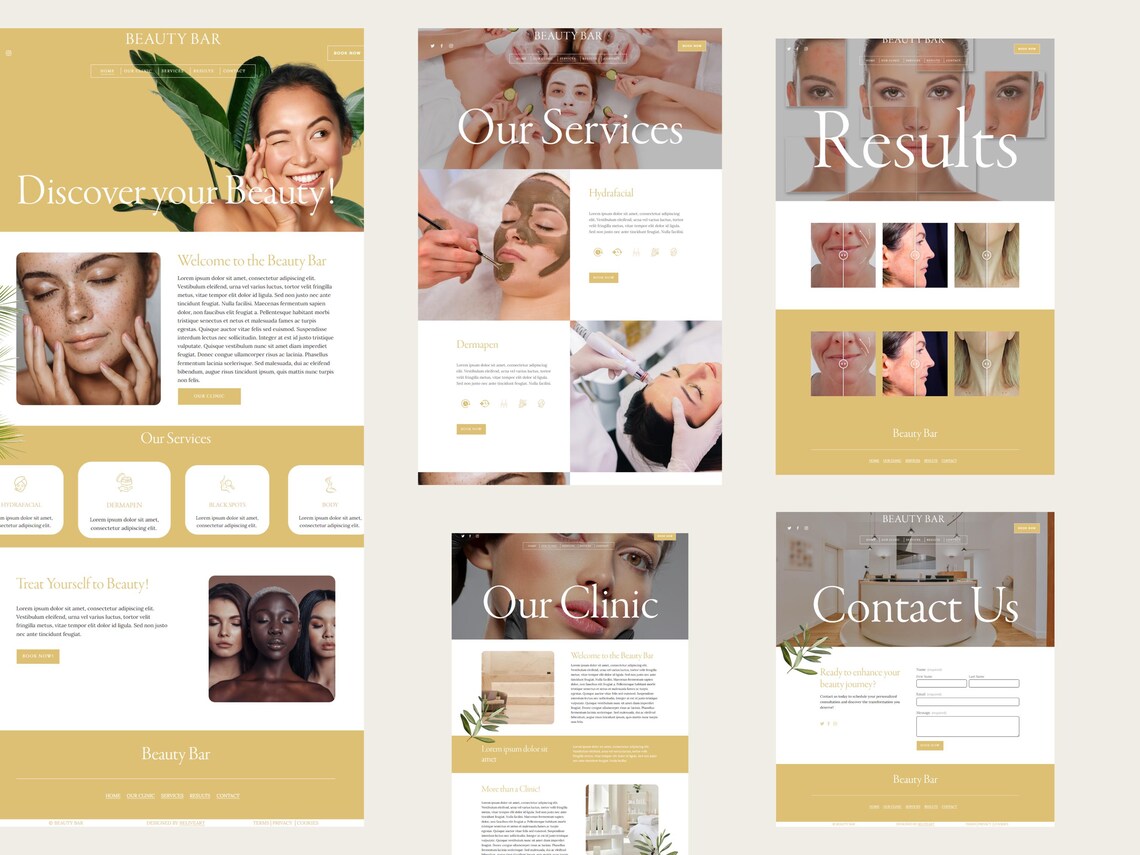 Squarespace Website Template | Customizable Design for Skincare ...
