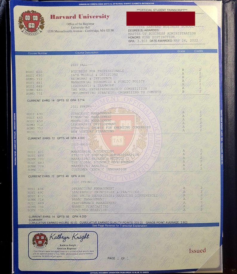 Fully Customized Novelty College Diploma With Transcripts - Etsy