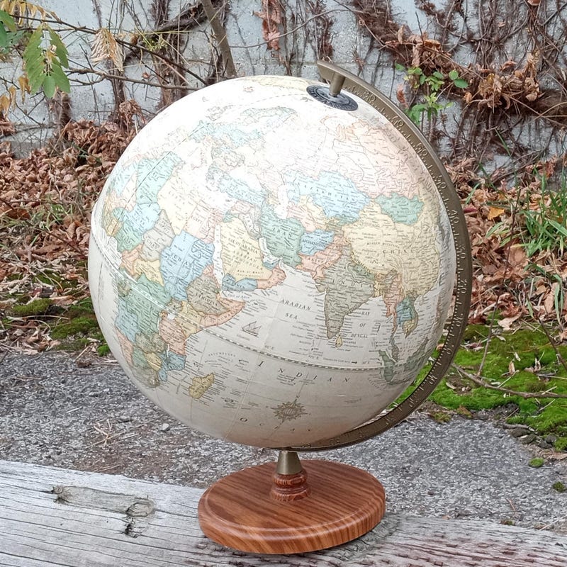 Vintage World Globe - Etsy
