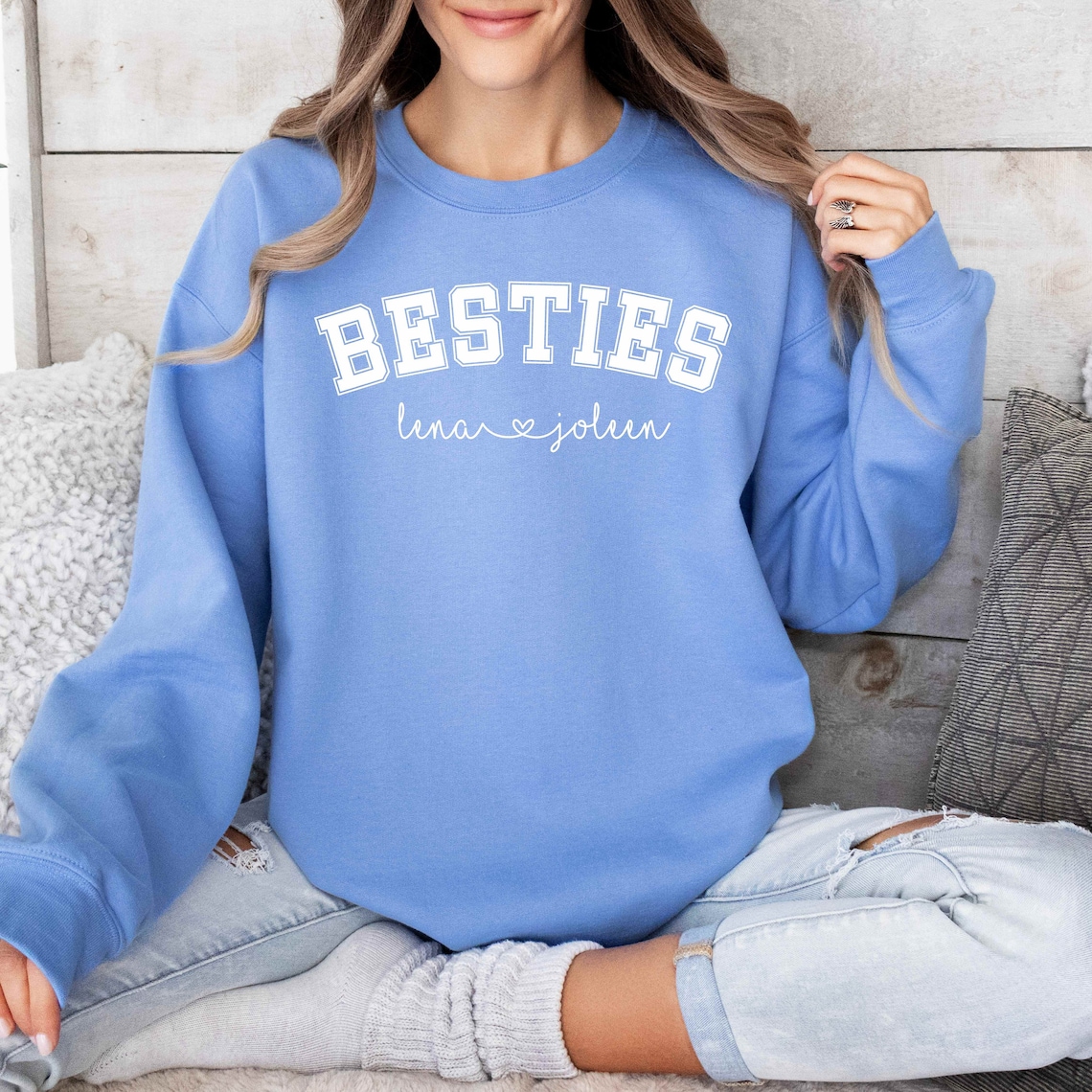 Personalized Best Friends Sweatshirt, Best Friend Sweatshirt, Bestie ...