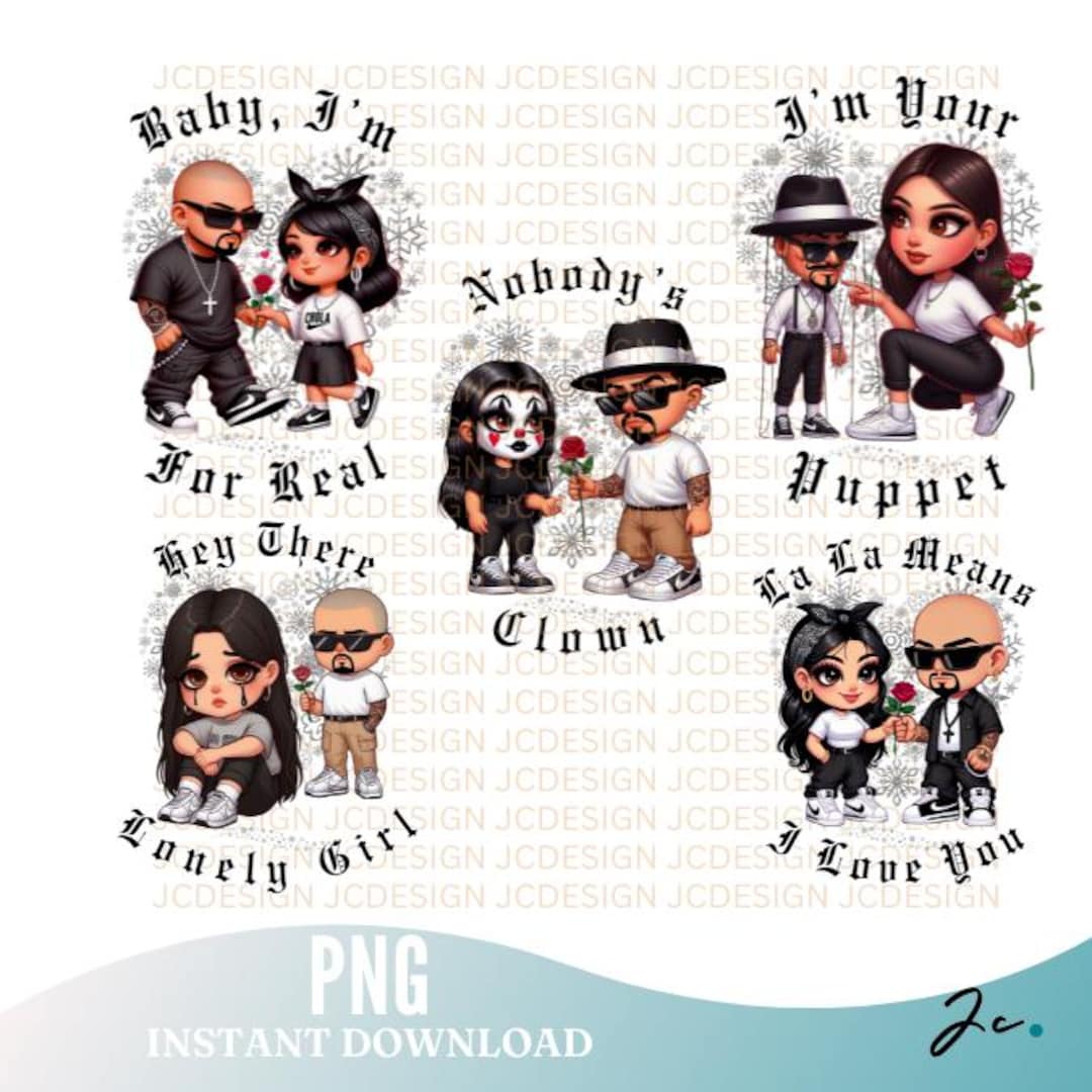 Lowrider Christmas BUNDLE Png, Lowrider , Cholo Love , Couple Png ...