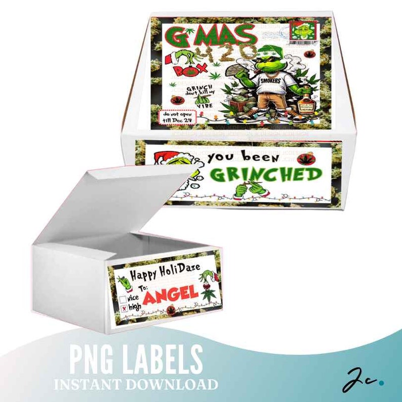 EDITABLE 420 Greenman Eve Label, Green Eve Box, Green Box, 420 Box ...