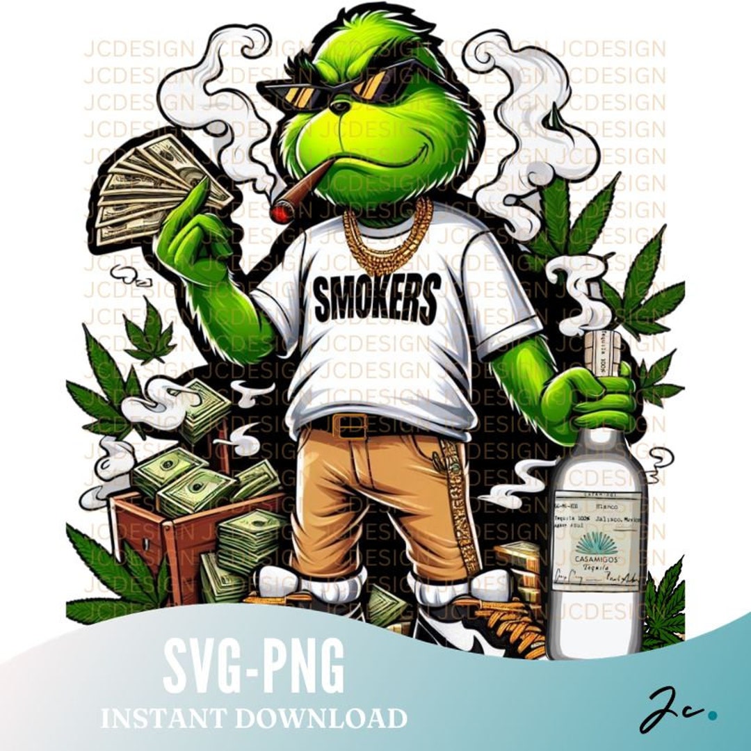 Casa Migos GRINCH Png, Grinch , Grinch Svg, Smoke , Liquor Png ...