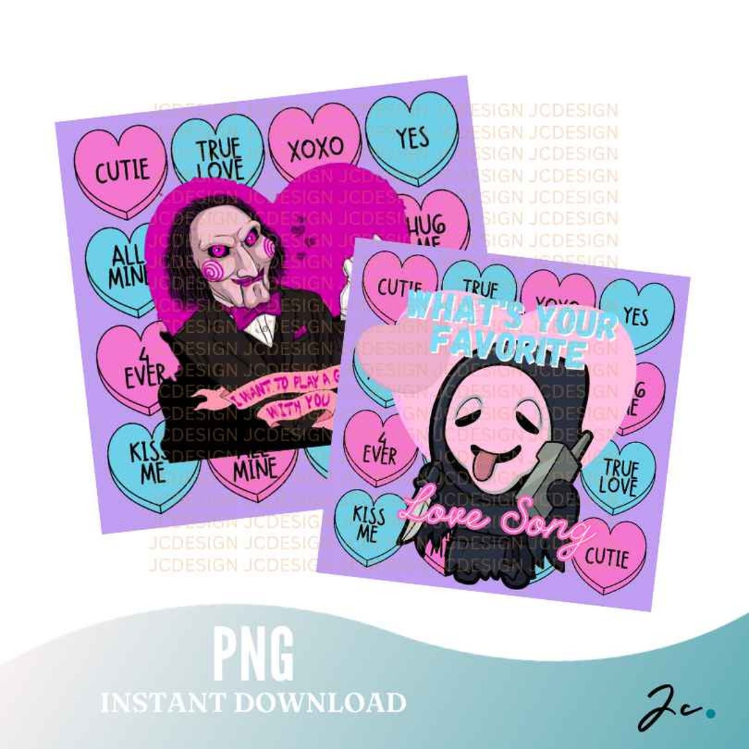Horror Valentine Png, Ghostface , Jigsaw , Cute , Funny Png, Valentine ...
