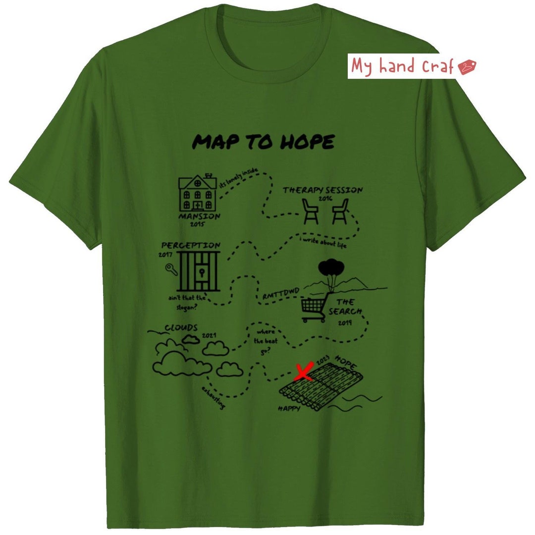 Nf Hope Tour 2023 Shirt Retro NF Rapper Shirt Map to Hope - Etsy