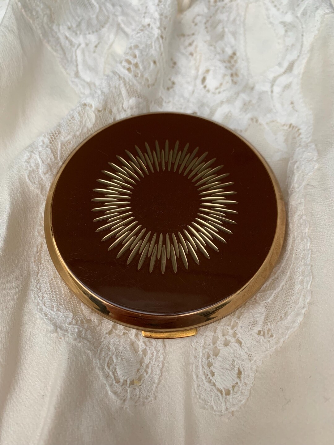 Vintage Compact Mirror by Stratton Gold Design Glamorous and ...