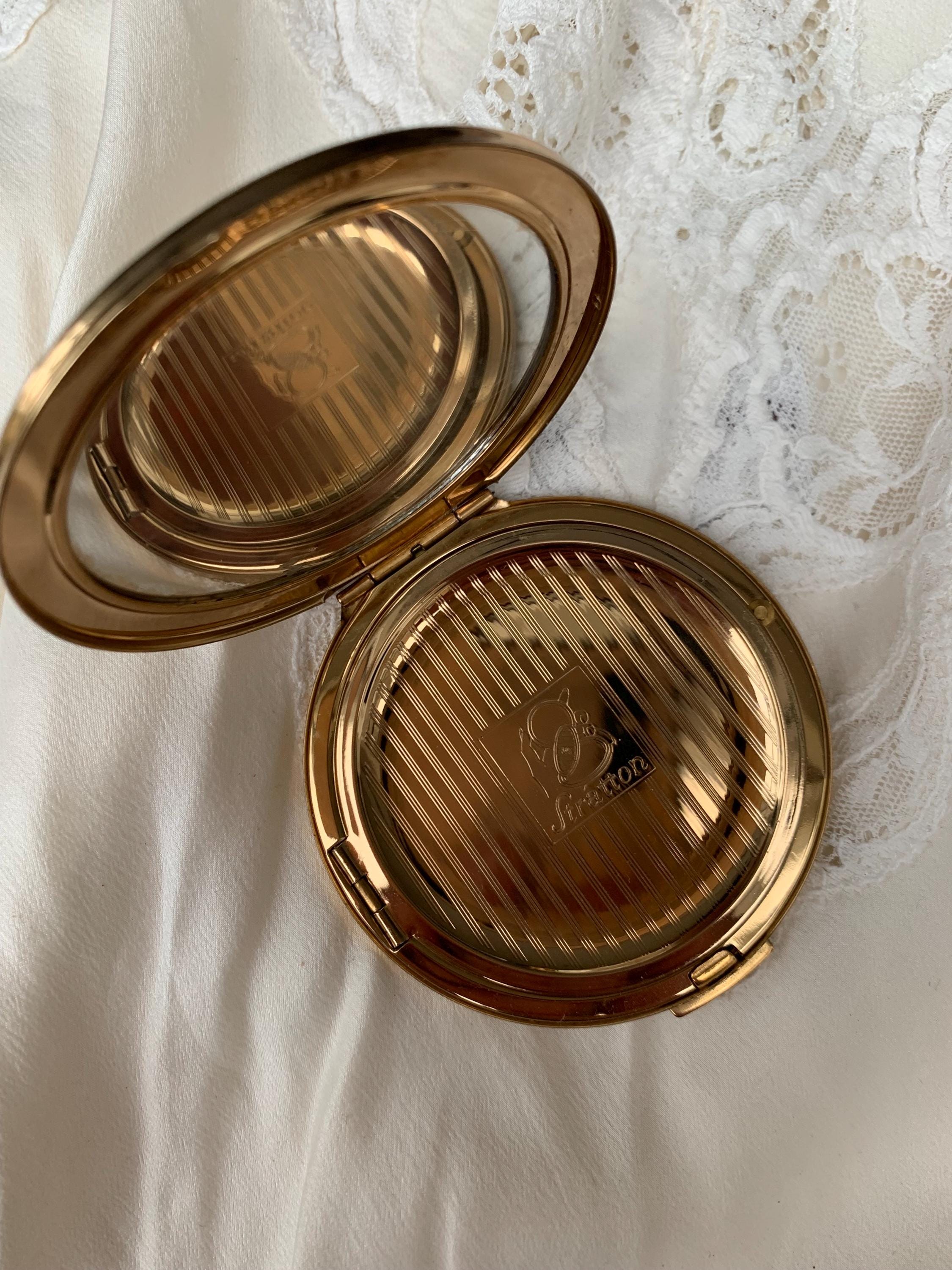 Vintage Compact Mirror by Stratton Gold Design Glamorous and ...