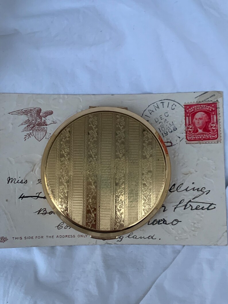 Vintage Compact Mirror by Stratton Gold Design Glamorous and ...