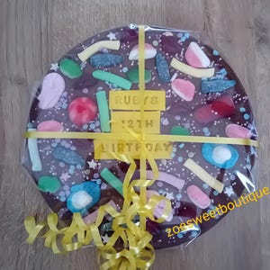 Personalised Chocolate Bar Slab 2 Sizes Available Various Toppings ...