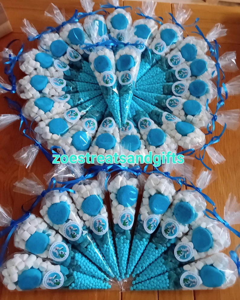 Personalised Frozen Inspired Sweet Cones Birthday Party Favours ...