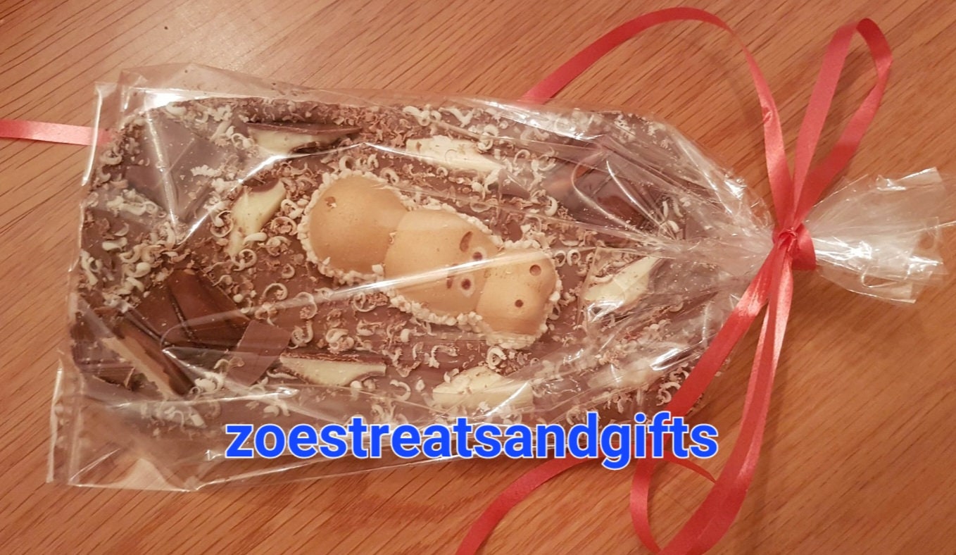 Personalised Chocolate Bar Slab, 2 Sizes Available, Various Toppings ...