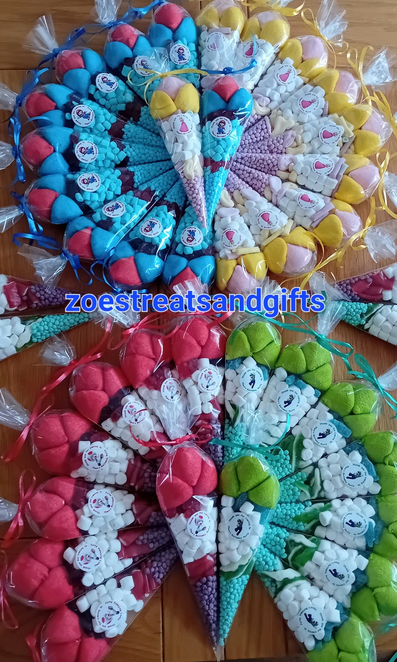 Personalised Super Mario Mix Sweet Cones Birthday Party Favours ...