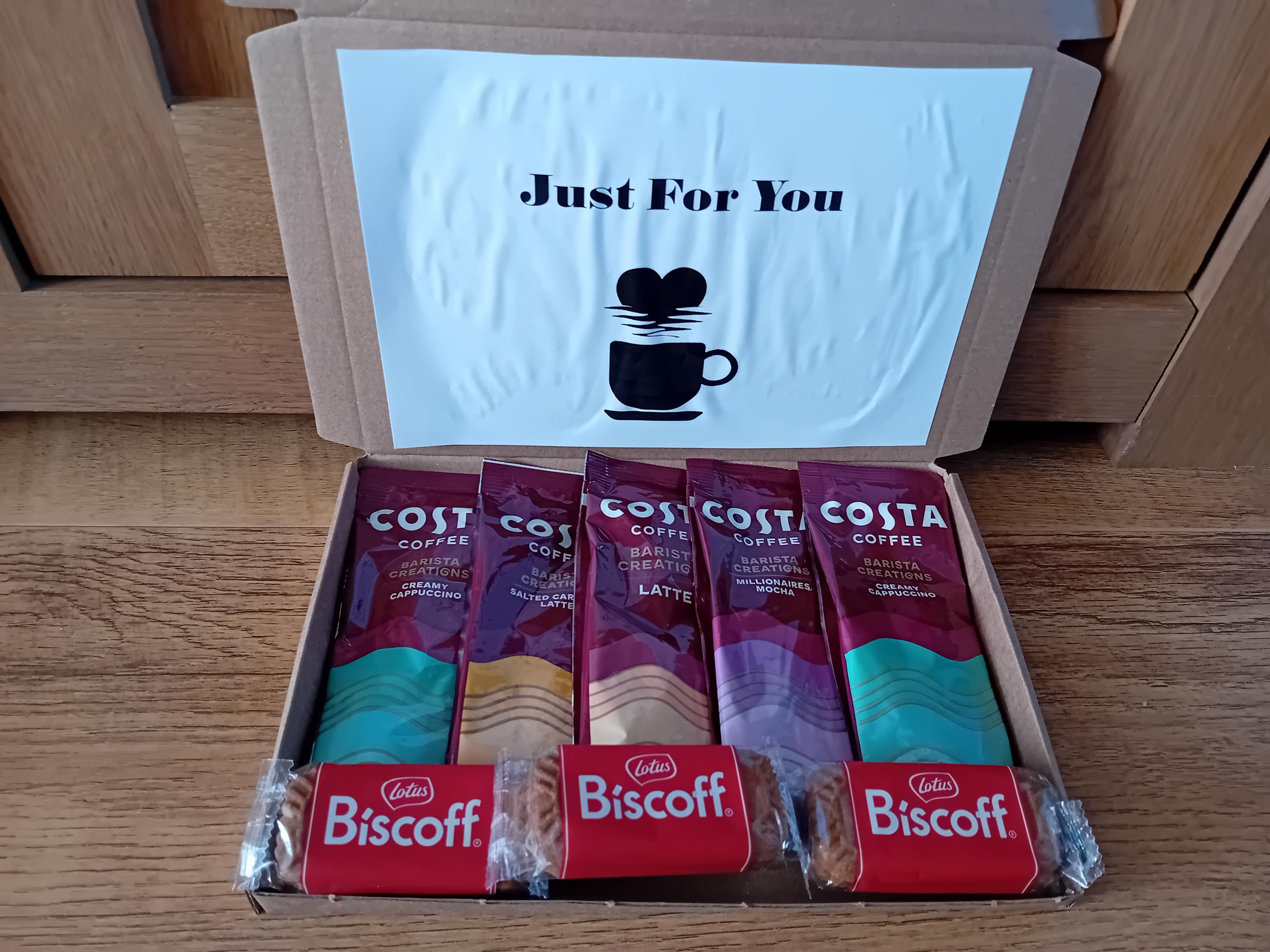 Personalised Costa Coffee Gift Set, Letterbox Hamper, Coffee Lover Gift ...
