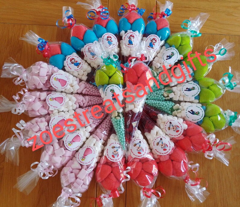 Personalised Super Mario Mix Sweet Cones Birthday Party Favours ...