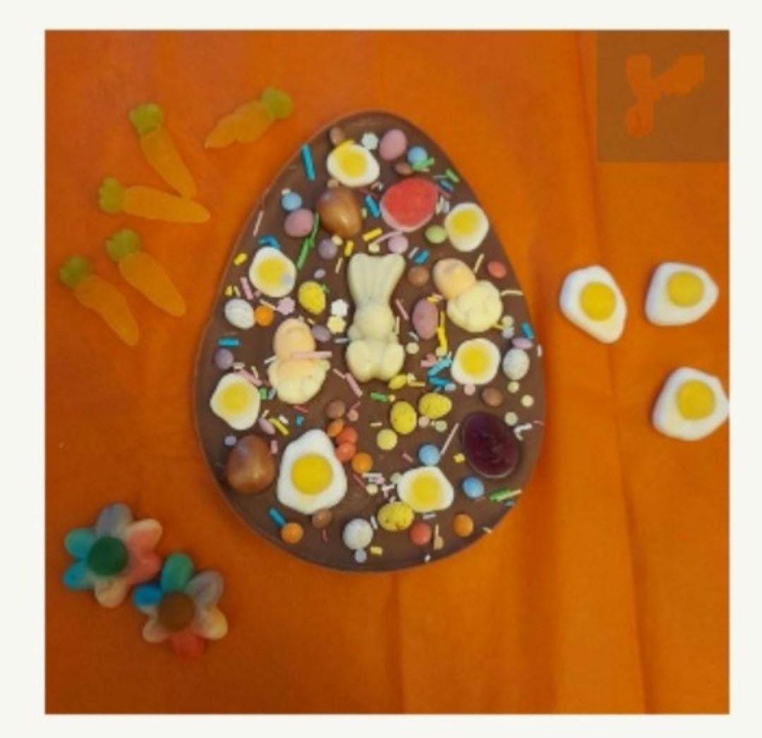 Chocolate Easter Flegg Plaque, Easter Egg, Easter Gift, Easter Treat ...