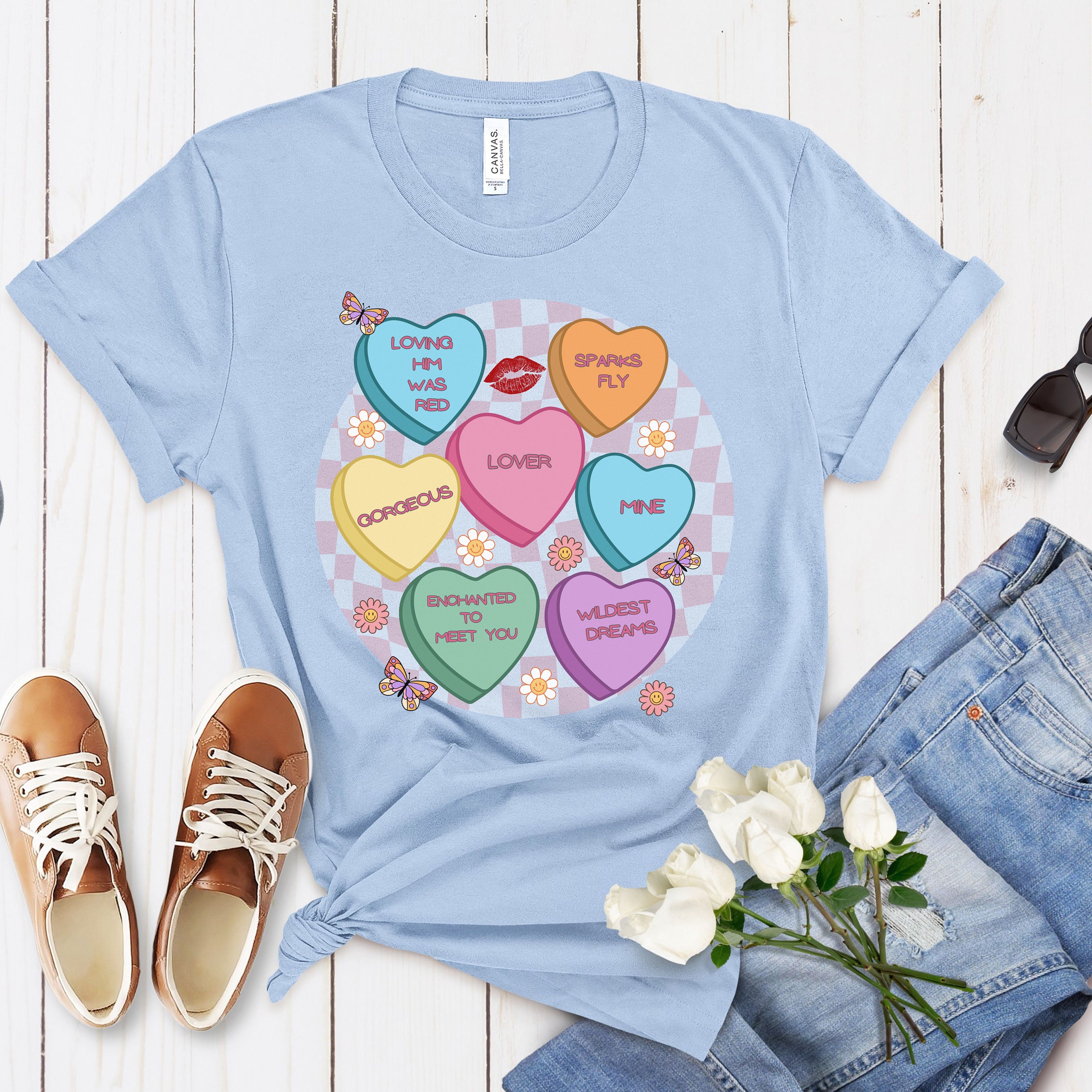 Taylor Swift Candy Hearts Shirt Valentines Day Swift Shirt Valentines