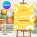 Editable Daisy Birthday Decoration Template, Printable Daisy Birthday ...