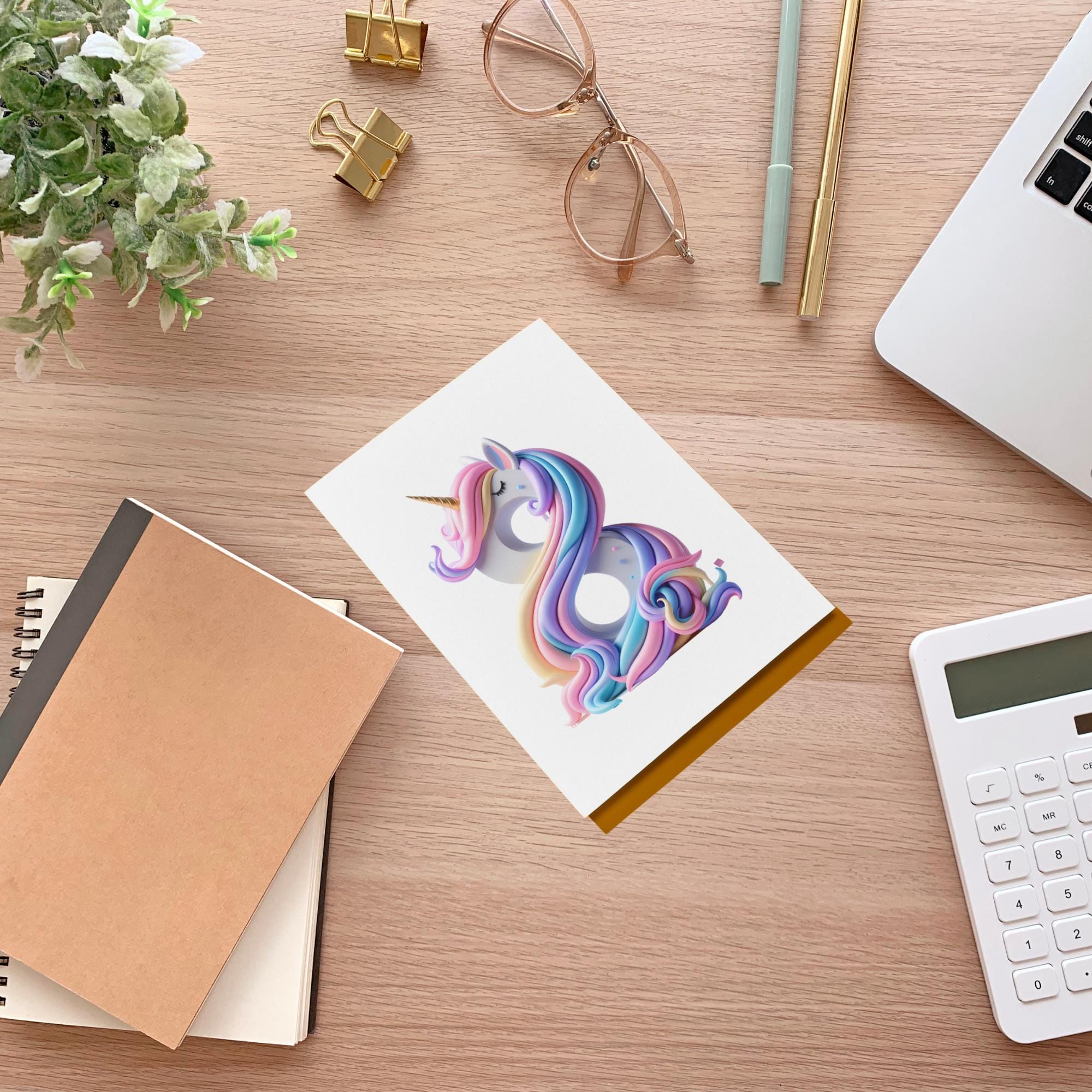 3D Blocky Unicorn Numbers PNG, Unicorn Numbers 8 for Kids Birthday ...